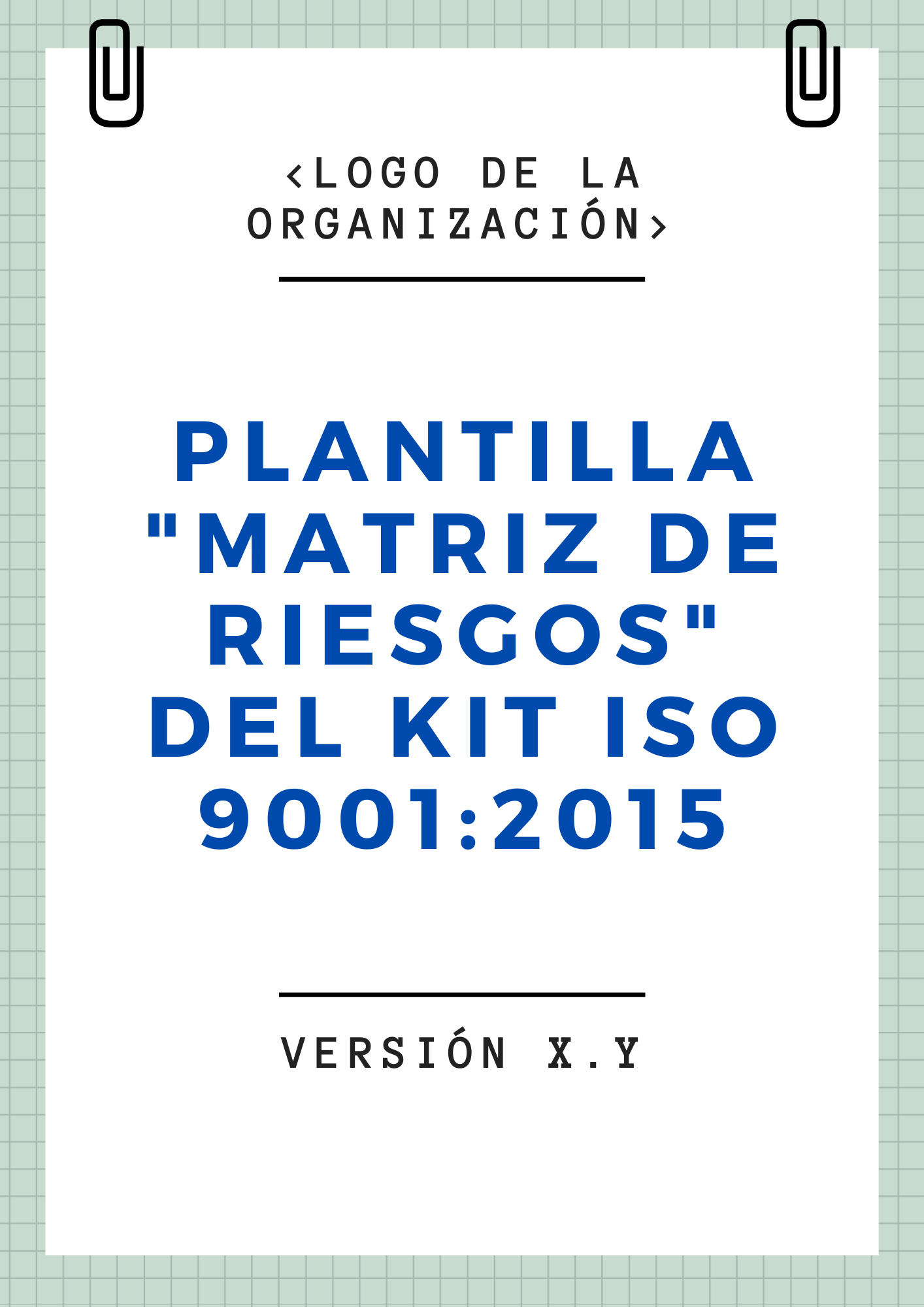 Kit de plantillas ISO 9001:2015 - Softgrade