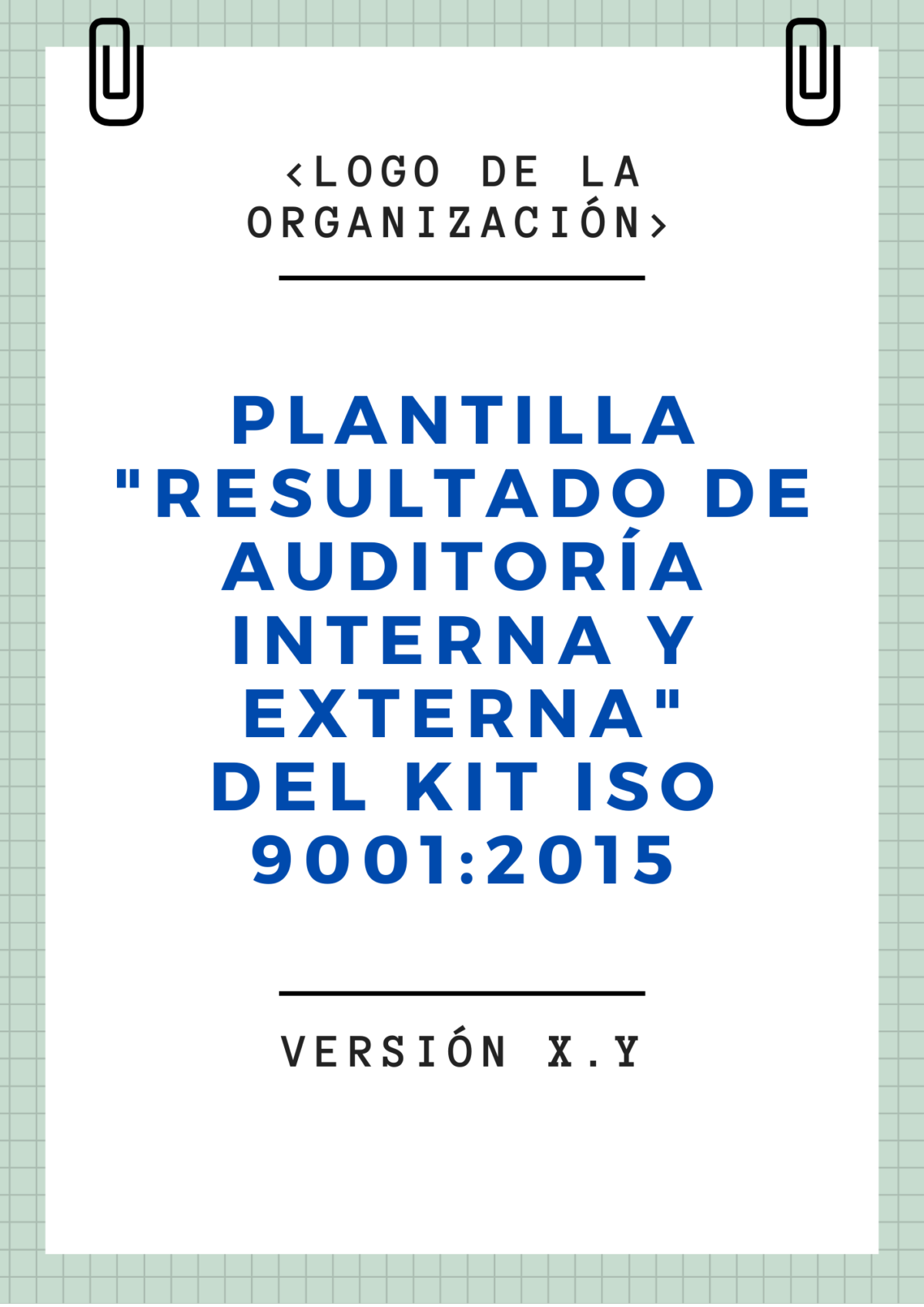Kit de plantillas ISO 9001:2015 - Softgrade