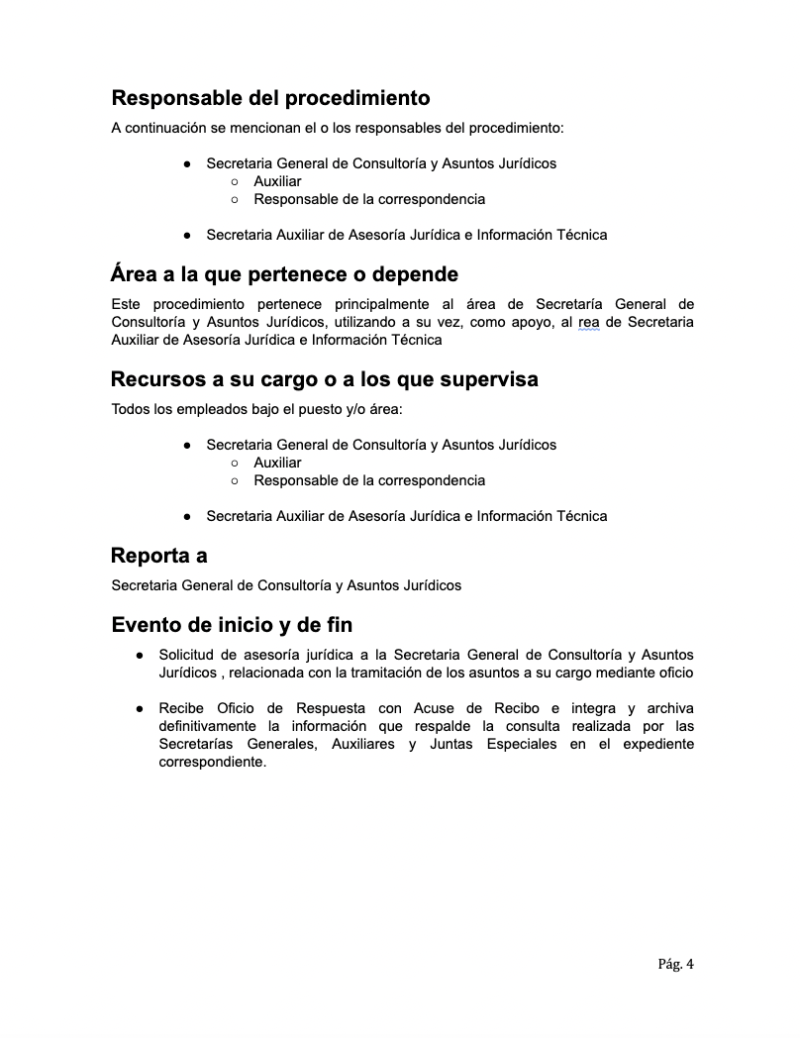 Plantilla Manual de Procedimientos