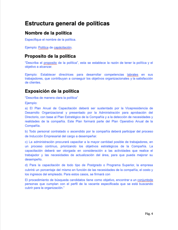 Plantilla Manual de Procedimientos